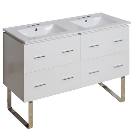 Click here for American Imaginations 48-In. W Vanity Set White Wh... prices