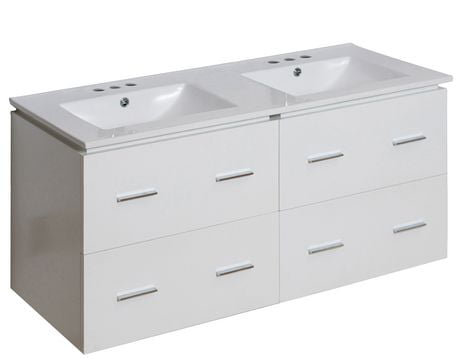 Click here for American Imaginations 48-In. W Vanity Set White Wh... prices