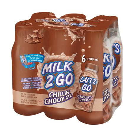 Milk 2 Go Chillin' Chocolate Milk 6x200ml | Walmart Canada
