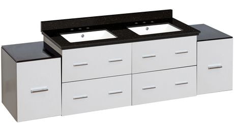 Click here for American Imaginations 74-In. W Vanity Set White Wh... prices