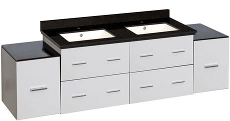 Click here for American Imaginations 74-In. W Vanity Set White Wh... prices