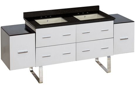 Click here for American Imaginations 74-In. W Vanity Set White Wh... prices
