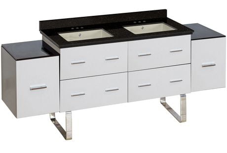 Click here for American Imaginations 74-In. W Vanity Set White Wh... prices