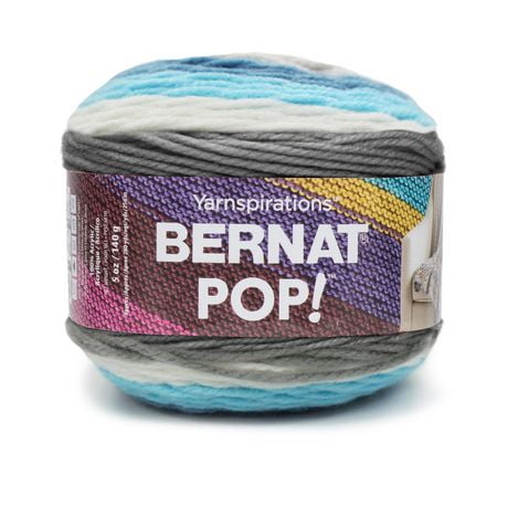 Click here for Bernat Pop! Yarn  (140G / 5 Oz)  Blue Streak Blue... prices