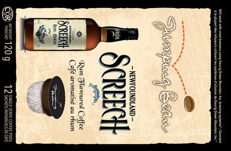 Jumping Bean Newfoundland Screech Rum Flavoured Coffee Pods | Walmart ...