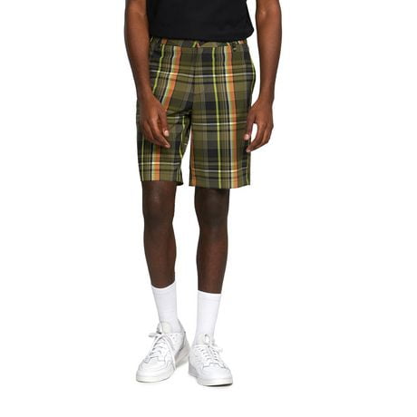Click here for Mexx Men S Plaid Cotton Stretch Shorts Black 32 prices