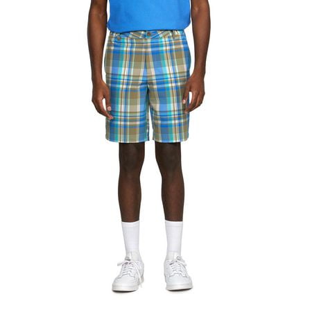 Click here for Mexx Men S Plaid Cotton Stretch Shorts Cobalt 34 prices
