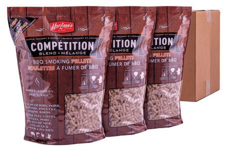 Maclean's 3 pack 5lb Competition Blend BBQ Smoking Pellets bundle ...