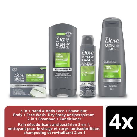 Dove Men Extra Care Gift Set, 4 piece gift set - Walmart.ca