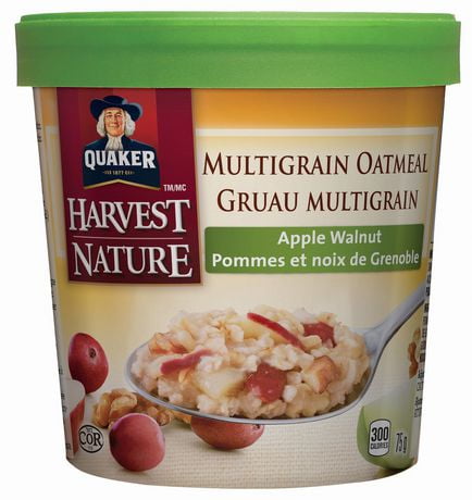 Quaker Harvest Apple Walnut Multigrain Oatmeal - Walmart.ca