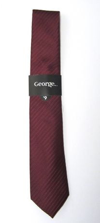 Click here for George Men S Textured Solid Skinny Black Tie Wine... prices