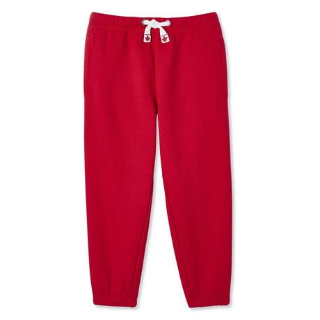 Click here for Canadiana Toddler Girls Fleece Logo Jogger Red 5T prices