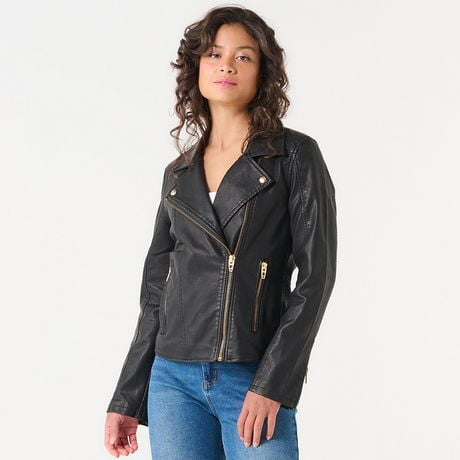 DV FAUX LEATHER MOTO JACKET - Walmart.ca