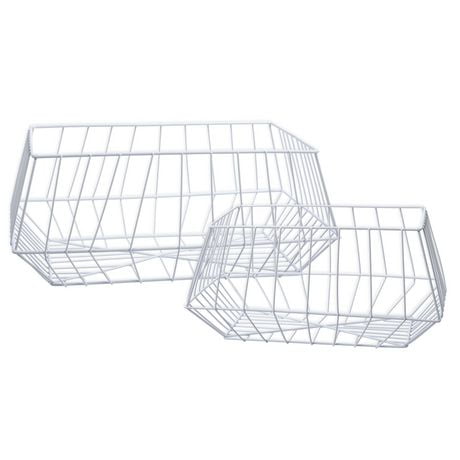 Truu Design, Trapezoid Wire Storage Basket, Set of 2 | Walmart Canada