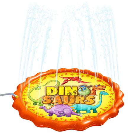 Click here for Splash Buddies Outdoor Dino Sprinkler Mat Yellow prices