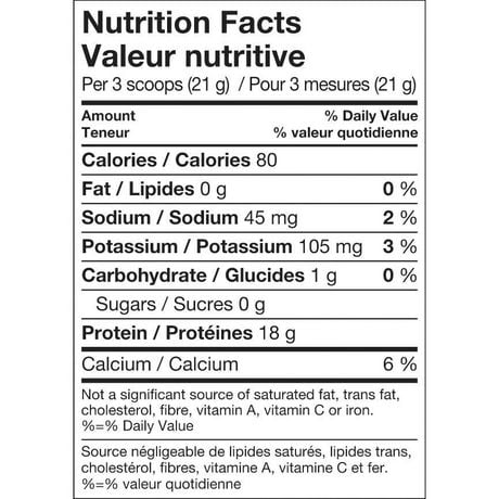 BOOST Just Protein Unflavoured Whey Protein Powder | Walmart Canada