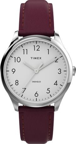 Timex® Modern Easy Reader® Leather Strap Watch - Walmart.ca