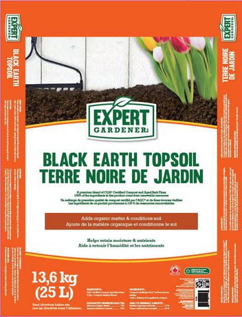 Expert Gardener Black Earth Topsoil 25 L - Walmart.ca