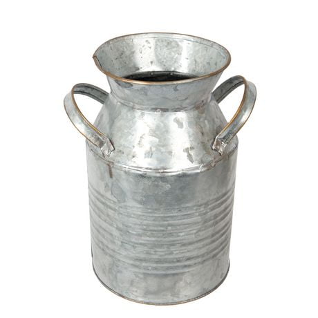 Truu Design, Farmhouse Modern, Galvanized Metal Milk Can Storage ...