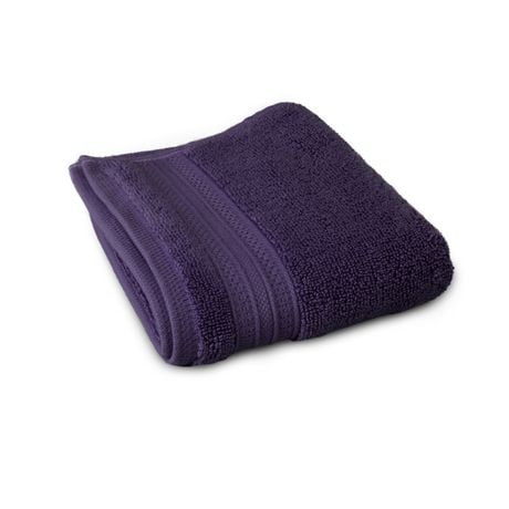 Click here for Hometrends Solid Wash Towel Dark Purple 13 In X 13... prices