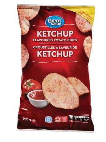 Great Value Ketchup Flavoured Potato Chips | Walmart Canada