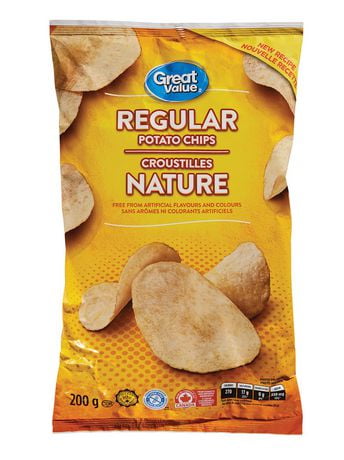 Great Value Regular Potato Chips | Walmart Canada