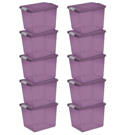 Sterilite 26 L Purple Latch Box - Walmart.ca