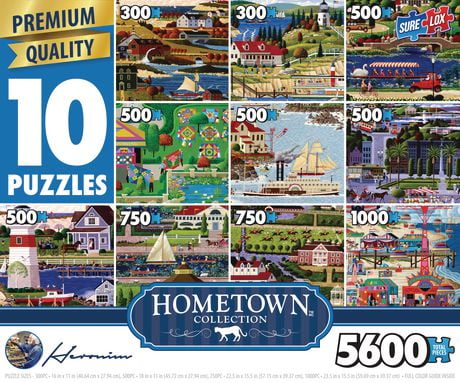 Sure-Lox 10-in-1 Multi-Pack Hometown Collection Puzzle Set - Walmart.ca