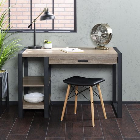 Click here for Manor Park Industrial Computer Desk With 2 Shelves... prices