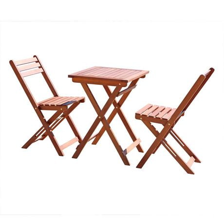 Click here for Vifah Malibu Outdoor Patio 3-Piece Wood Bistro Set... prices