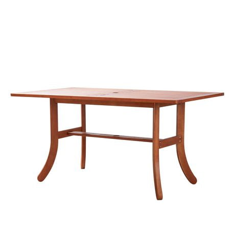 Click here for Vifah Rectangular Wood Dining Table With Curvy Leg... prices