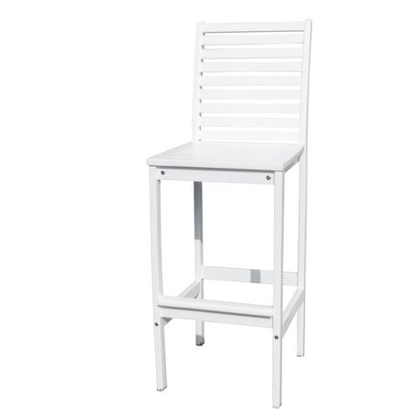 Click here for Vifah Outdoor Patio Acacia Wood Bar Chair White 18... prices