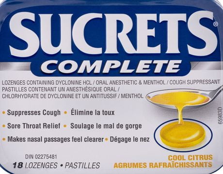 Sucrets Complete Cool Citrus Lozenges - Walmart.ca