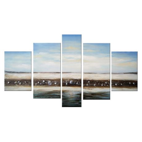 Click here for Design Art Modern Beach Art With Seashells Canvas... prices
