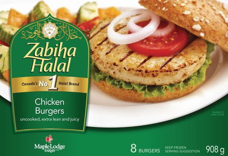 Zabiha Halal Chicken Burgers | Walmart Canada