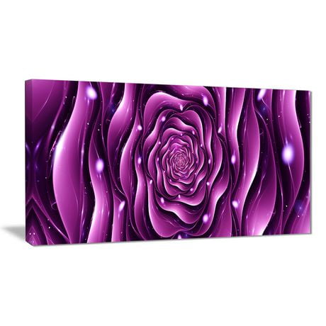 Click here for Design Art Purple Rose Large Print Canvas Wall Art... prices