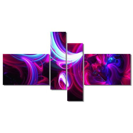 Click here for Design Art Purple Haze Abstract Print On Canvas Wa... prices