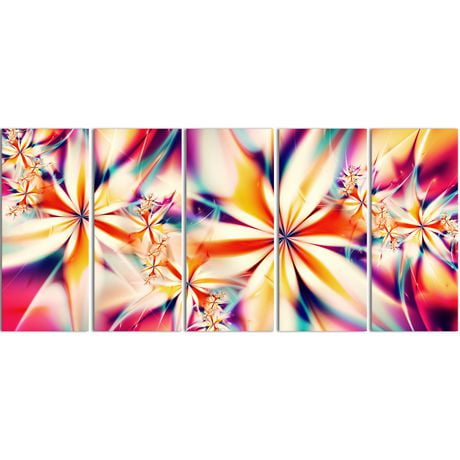 Click here for Design Art Pink Floral Art On Canvas Wall Art Mult... prices