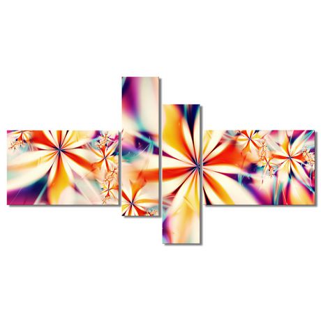 Click here for Design Art Crystalize Pink Floral Canvas Wall Art... prices