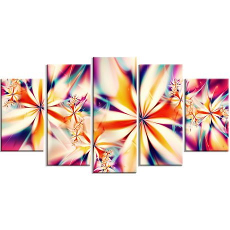 Click here for Design Art Crystalize Pink Floral Canvas Wall Art... prices