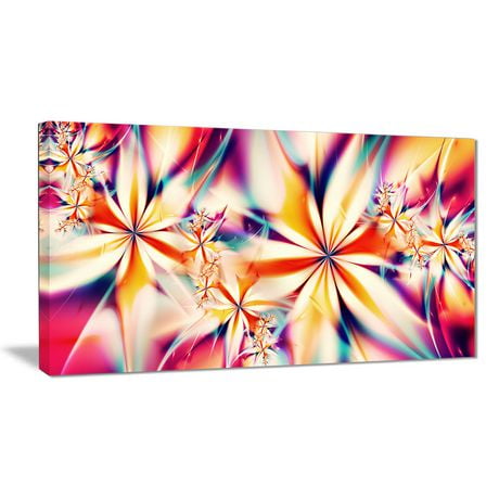 Click here for Design Art Crystalize Pink Floral Canvas Wall Art... prices