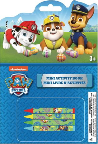 Paw Patrol Boy Mini Activity Book with Crayons - Walmart.ca