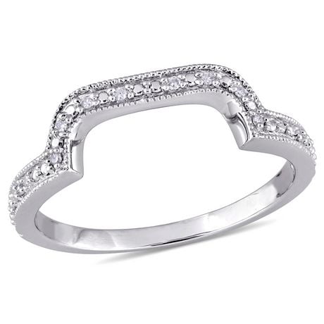 Click here for Miabella Diamond-Accent Sterling Silver Curved Ann... prices