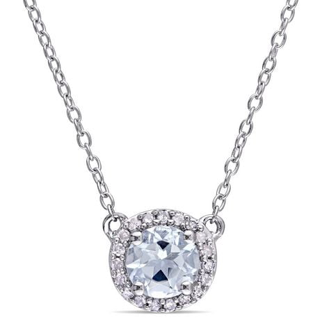 Click here for Tangelo 3/4 Carat T. G.W. Aquamarine And 1/10 Cara... prices