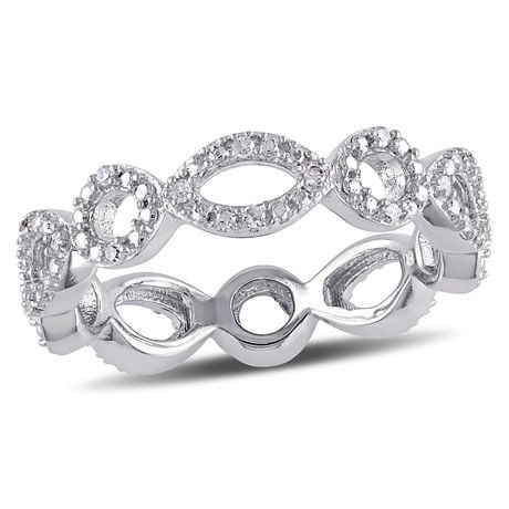 Click here for Miabella Diamond-Accent Sterling Silver Infinity E... prices