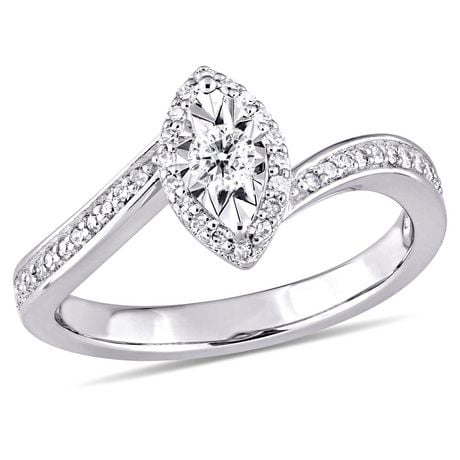 Click here for Miabella 1/4 Carat T. W. Diamond Sterling Silver H... prices