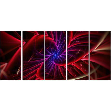 Click here for Design Art Purple And Red Entanglement Abstract Ca... prices