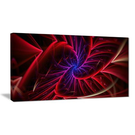 Click here for Design Art Purple & Red Entanglement Canvas Wall A... prices