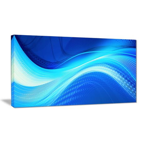 Click here for Design Art Blue Hues Abstract Art On Canvas Wall A... prices