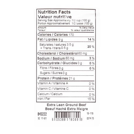 Your Fresh Market Extra Lean Ground Beef | Walmart Canada